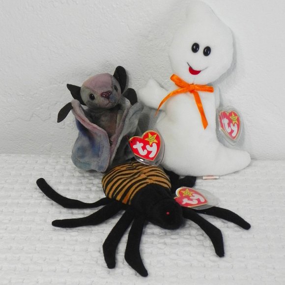 Ty | Other | Ty Beanie Babies Bundle Spinner Batty And Spooky | Poshmark